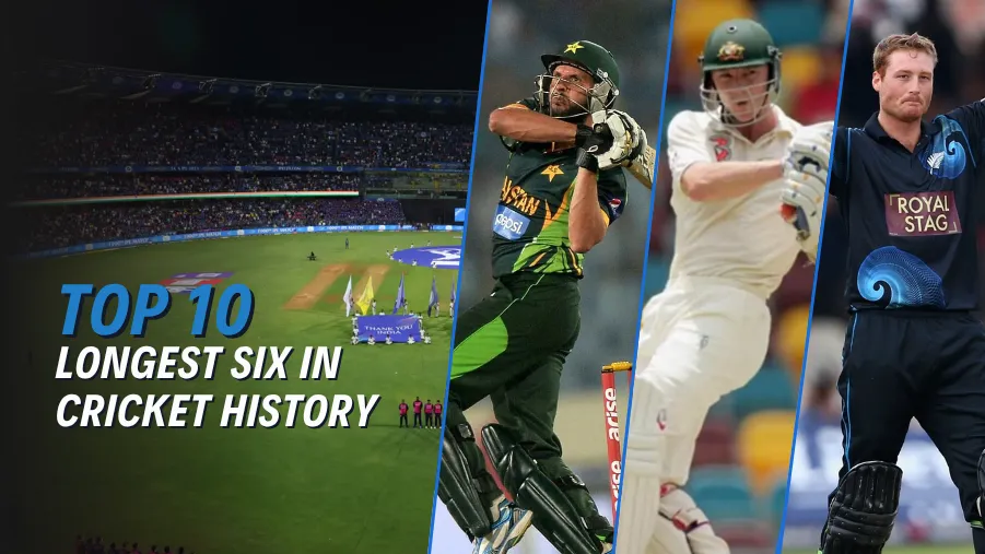 Top 10 Longest Six in Cricket History - 2025 | Ranked